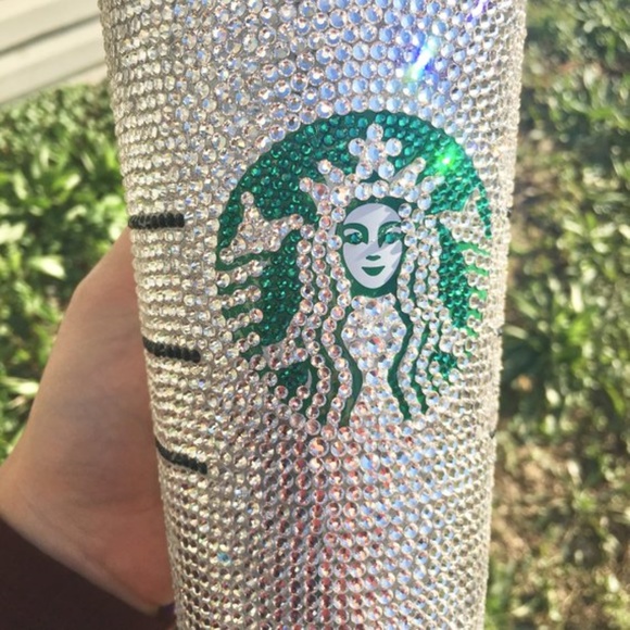 Starbucks | Accessories | Bling Custom Swarovski Starbucks Bling Cold ...